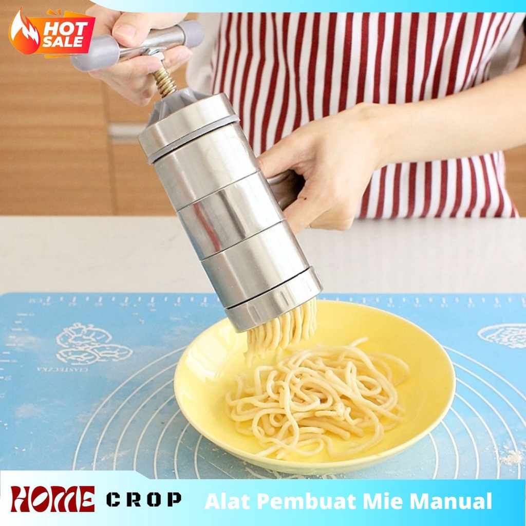 Jual Mesin Noodle Maker Alat Press Pembuat Gilingan Mie Manual Cetakan Pasta Adonan Stainless ...