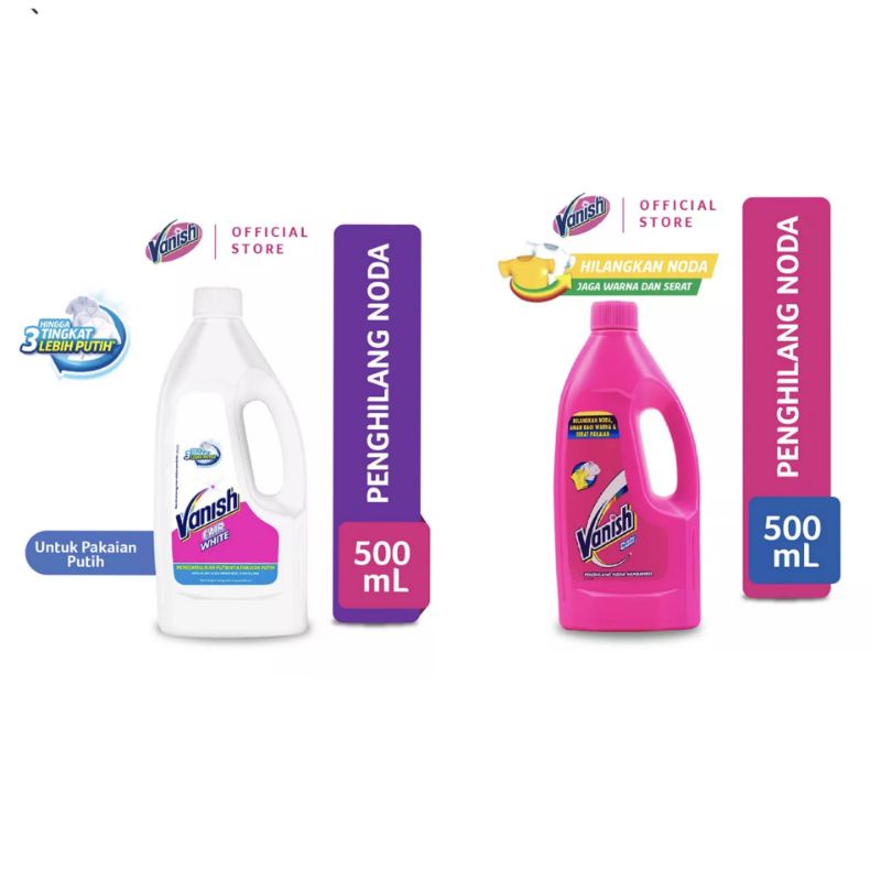 Jual VANISH Cair Botol & Refill Penghilang Noda Membandel 500ml & 425ml ...