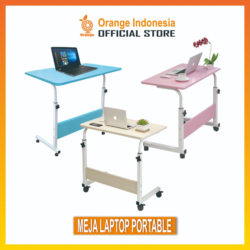 Jual Meja Laptop Roda Meja Kerja Portable Serbaguna Meja Laptop murah ...