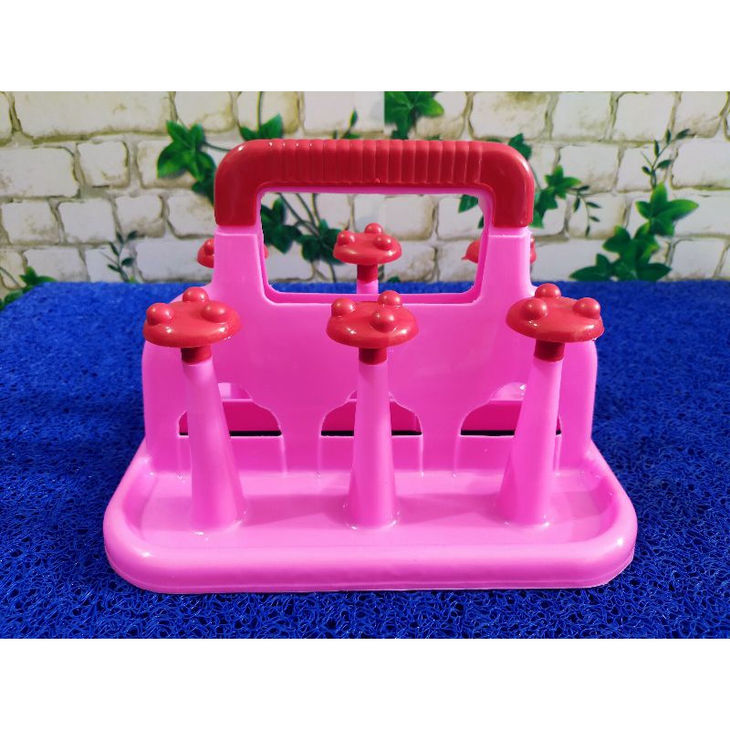 Jual STAND GELAS PLASTIK 6 / TEMPAT GELAS MINUM / TEMPAT PENYIMPANAN ...