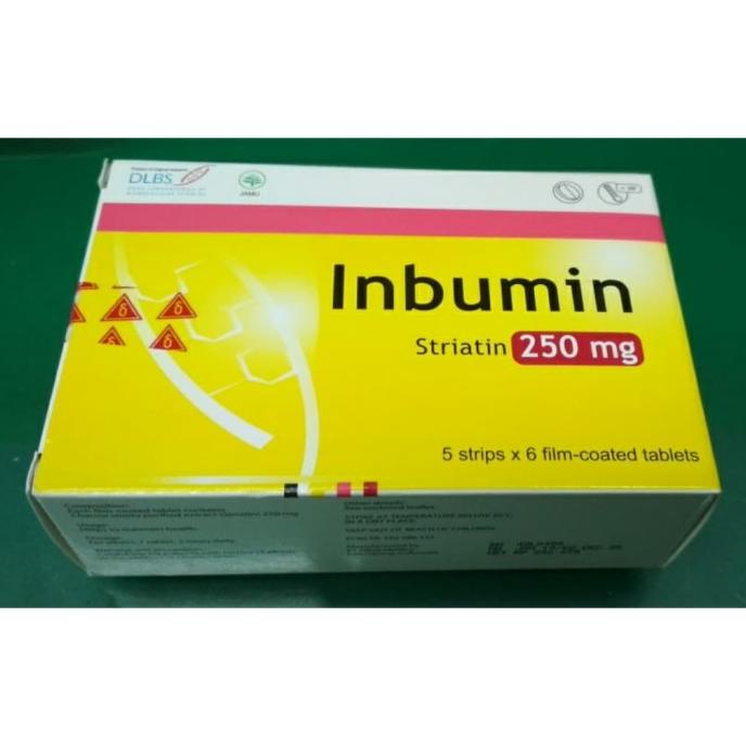 Jual Inbumin Striatin 250Mg 1 Box Isi 30 Film Coated Tablets | Shopee ...
