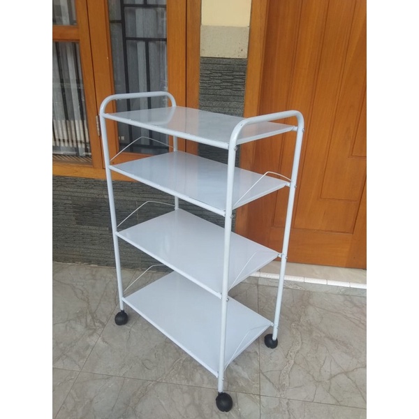 Jual rak buku 4 susun besi cooting | Shopee Indonesia