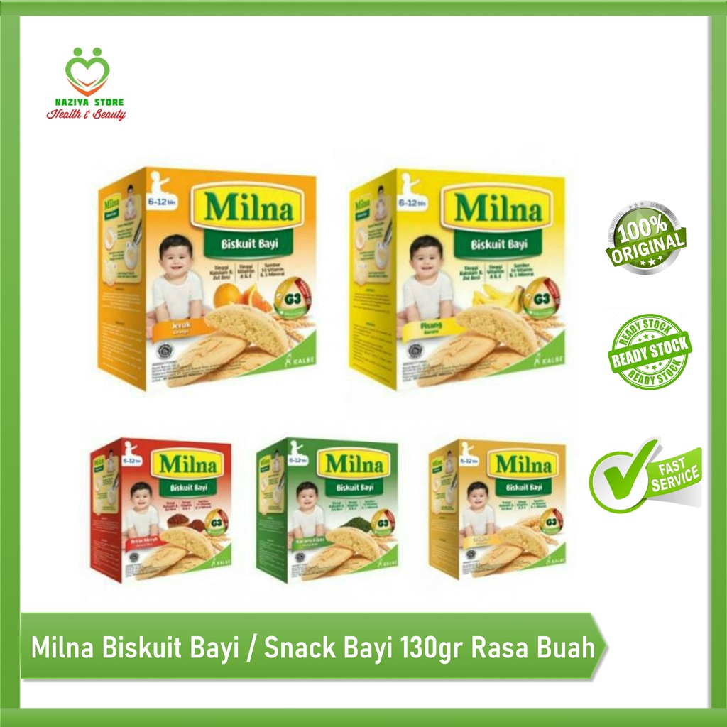 Jual MILNA BISKUIT BAYI / Snack Bayi 130gr | Shopee Indonesia
