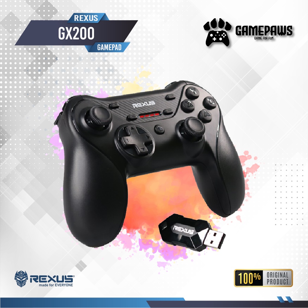 Jual Rexus Gladius GX200 Wireless Gaming Controller - Gamepad Joystick ...