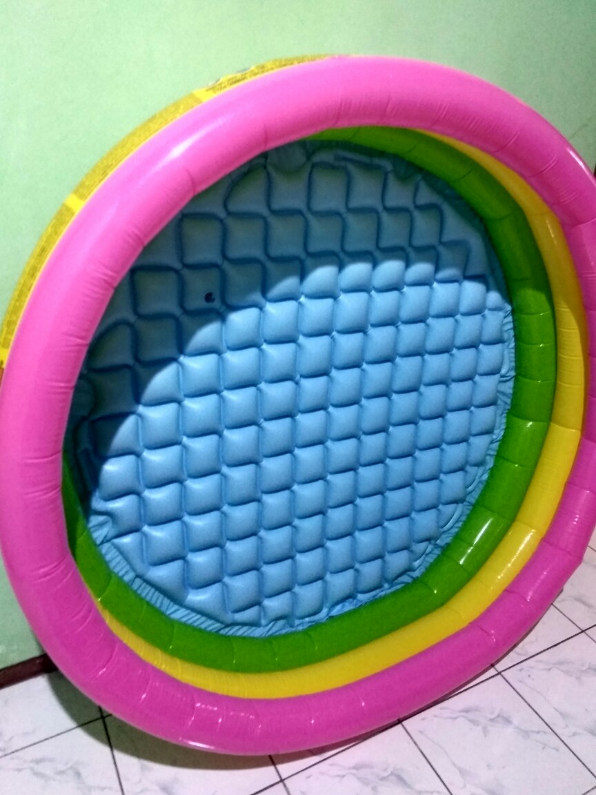 Kolam renang anak pelangi besar Intex Sunset Glow Pool 147cm 57422 ...