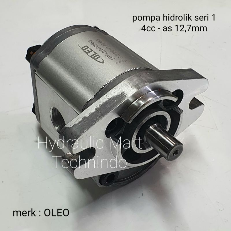 Jual pompa hydraulic gear pump 4cc - HGP-1A-F4R replacement pump merk OLEO | Shopee Indonesia
