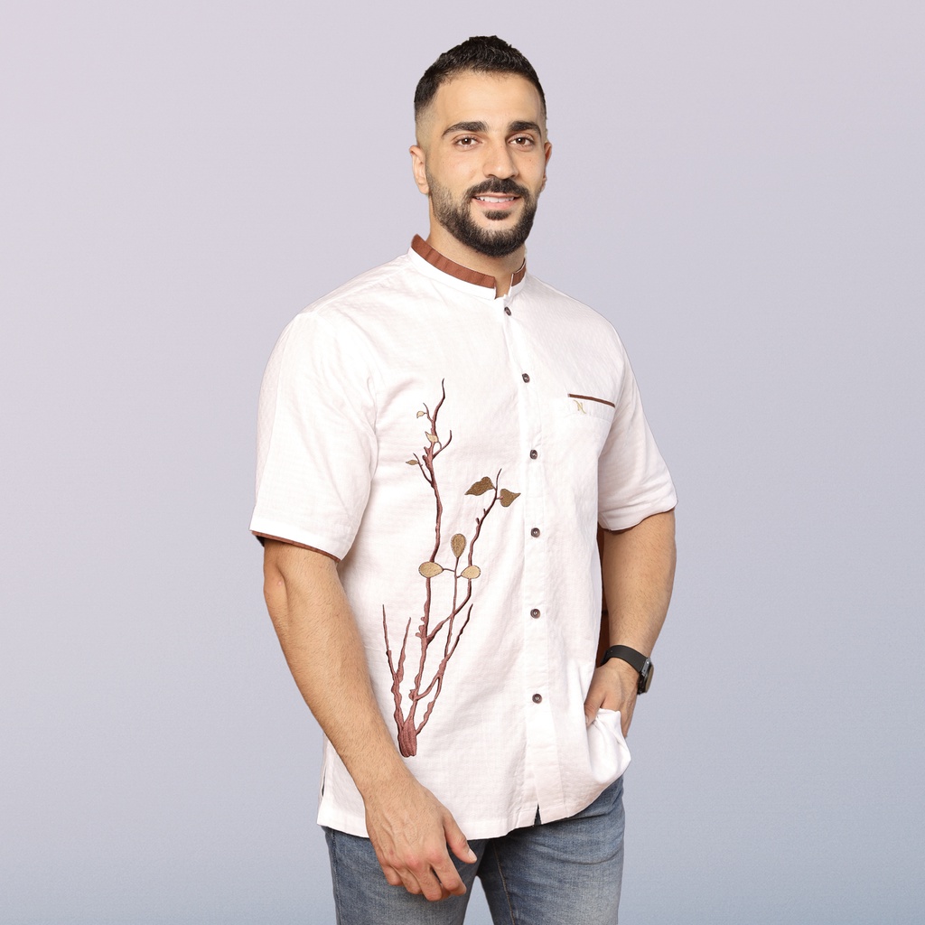 Jual Baju koko Muslim Pria - | Nizar - NK 4 Tree | Shopee Indonesia