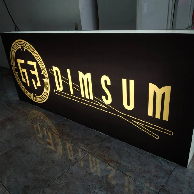 Neon box 100x50 cm lengkap gambar dua sisi termurah | Shopee Indonesia