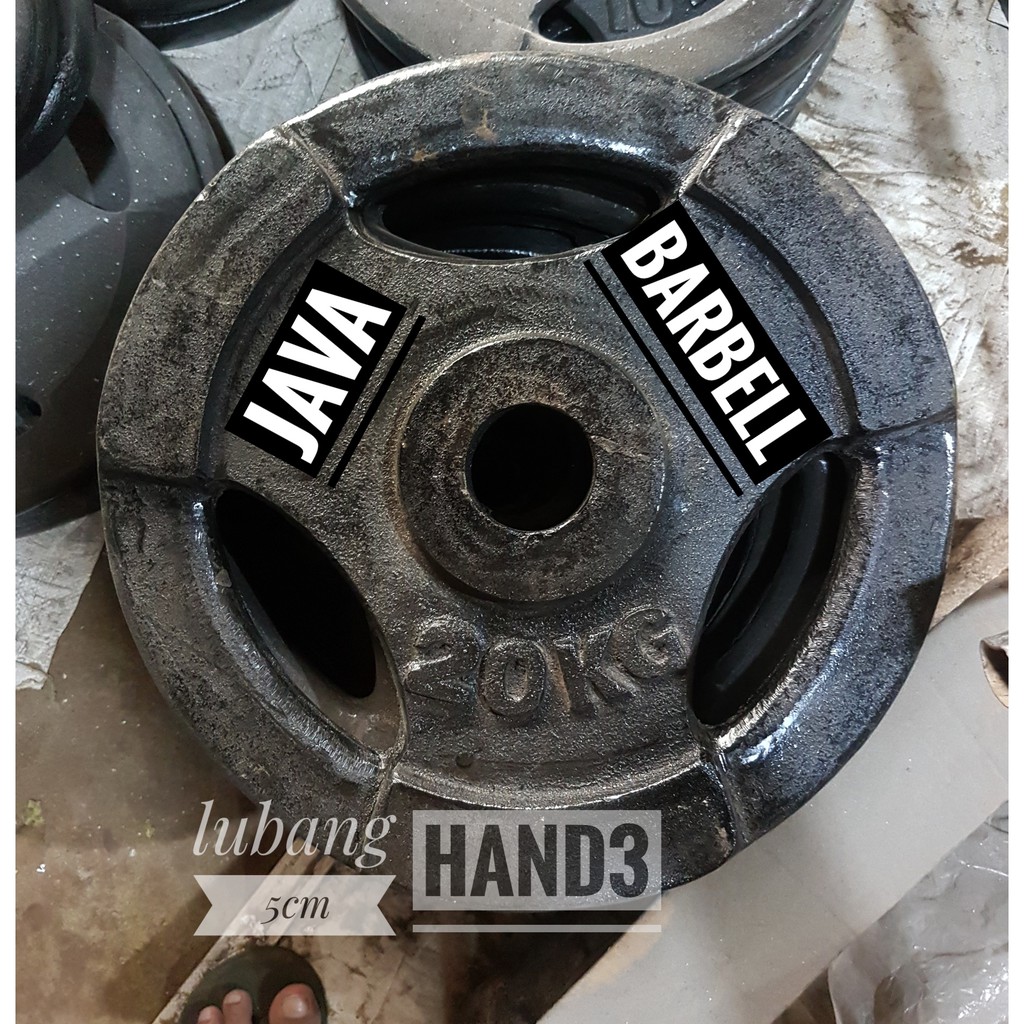 Jual Barbel 20 Kg Hand 3/ Plate Barbel 20 Kg/ Plat Beban 20 Kg | Shopee ...