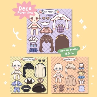 Jual [ Female Deco Paper Doll ] Mainan Jadul Bongkar Pasang BP - Boneka ...