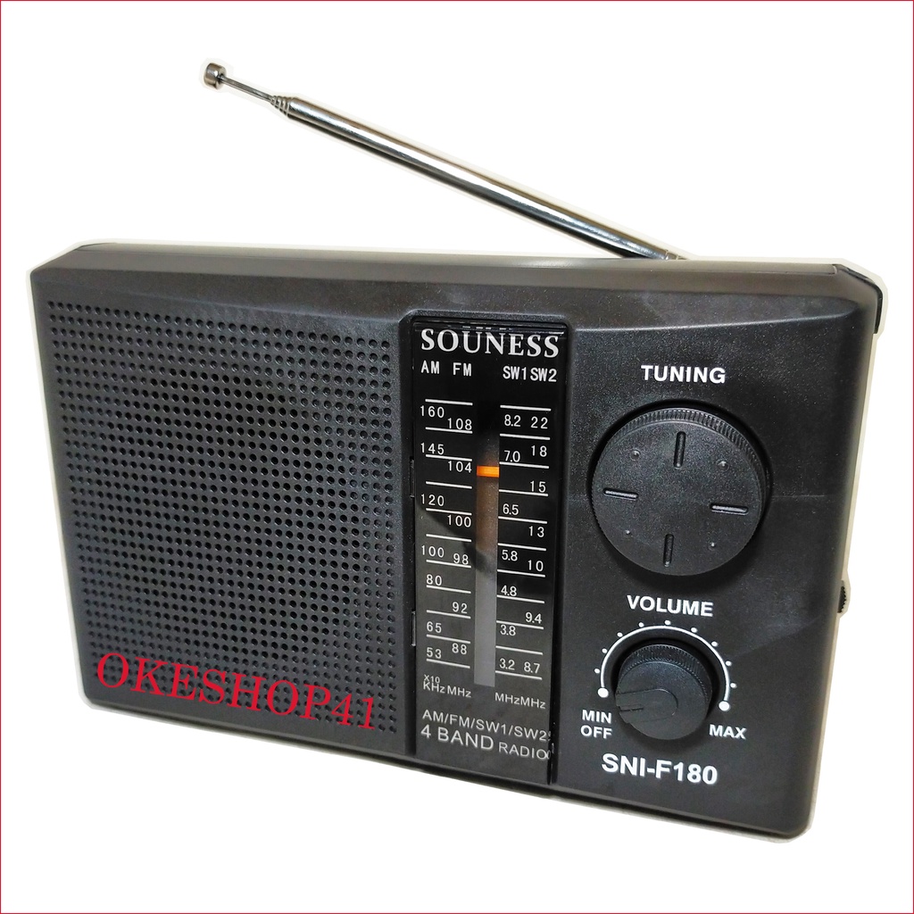 Jual SOUNESS F-180 Radio Am Fm Portable Jadul | Shopee Indonesia