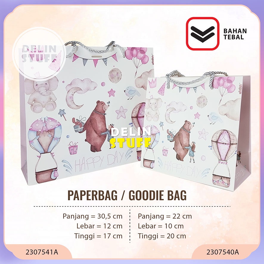 Jual Paper bag Kado Goodie Bag Ulang Tahun Anak PaperBag Ulang Tahun ...