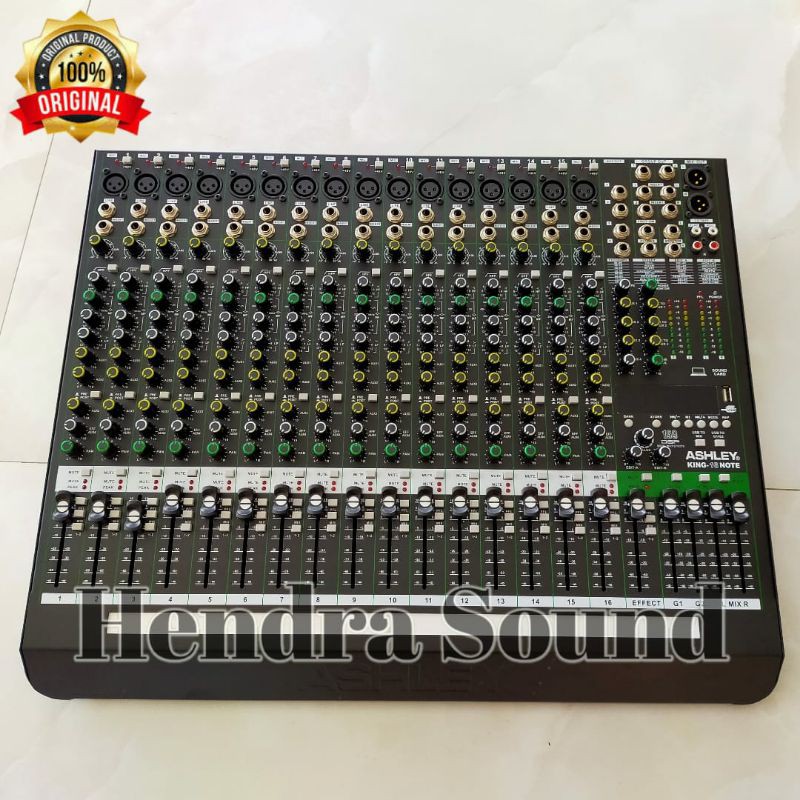 Jual Mixer Audio Ashley King 16 Note ORIGINAL (16 Channel) | Shopee ...