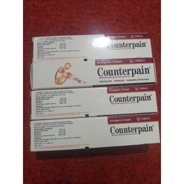 Jual Counterpain 15gr/ counterpain coklat/counterpain cream | Shopee ...