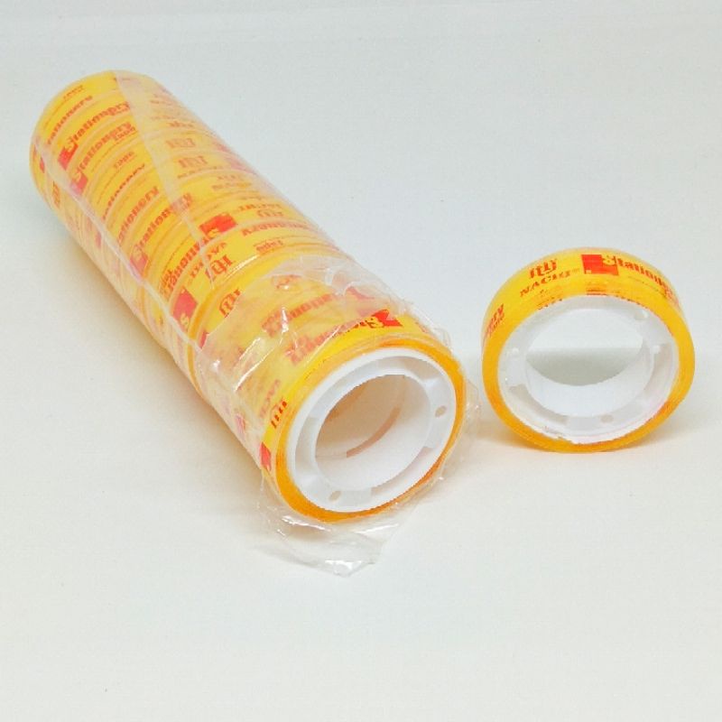 Jual Isolasi Bening Selotip Bening Kuning NACHI Stationery 12 mm x 10 ...