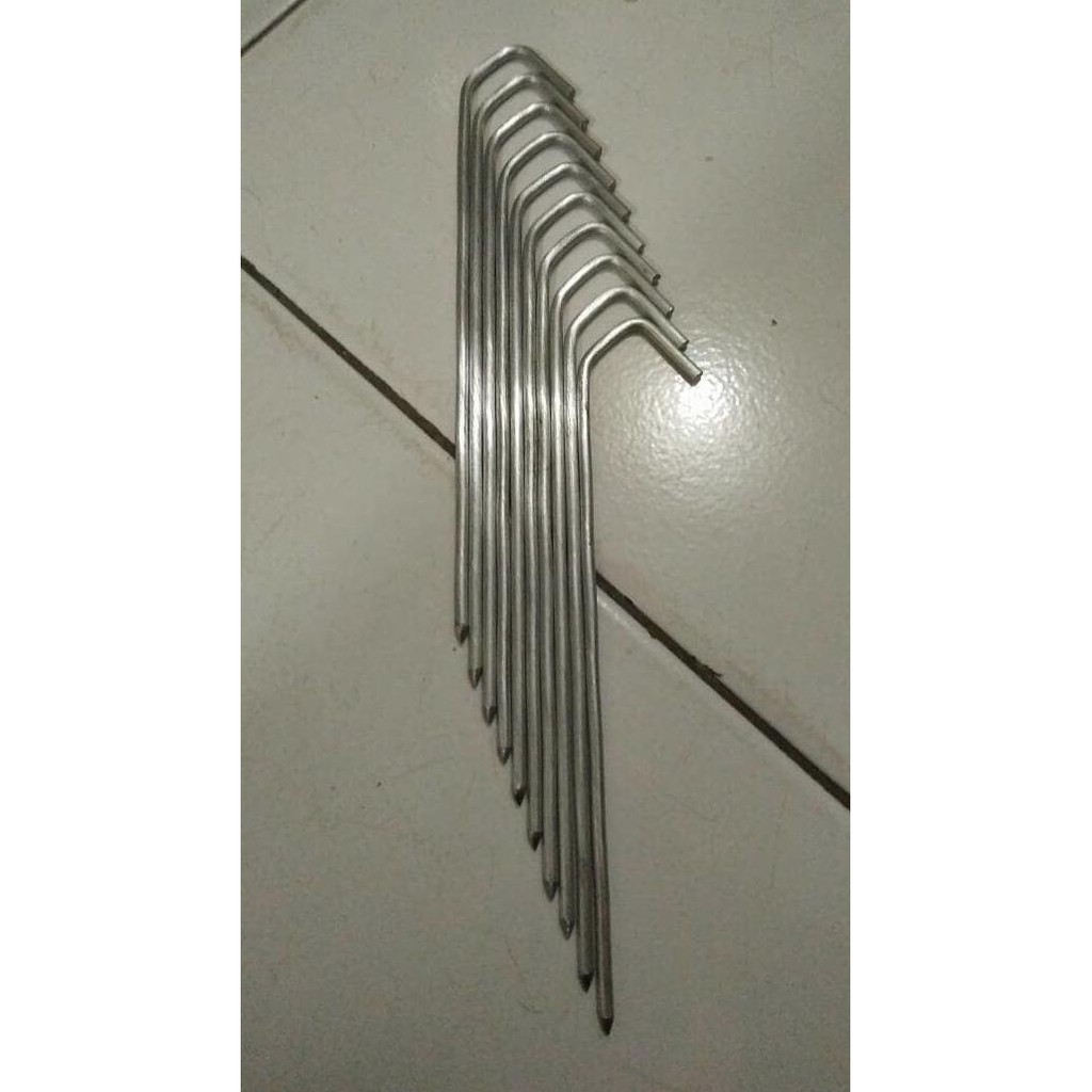 Jual TERMURAH PASAK TENDA/FLYSHEET BESI GALVANIS | Shopee Indonesia