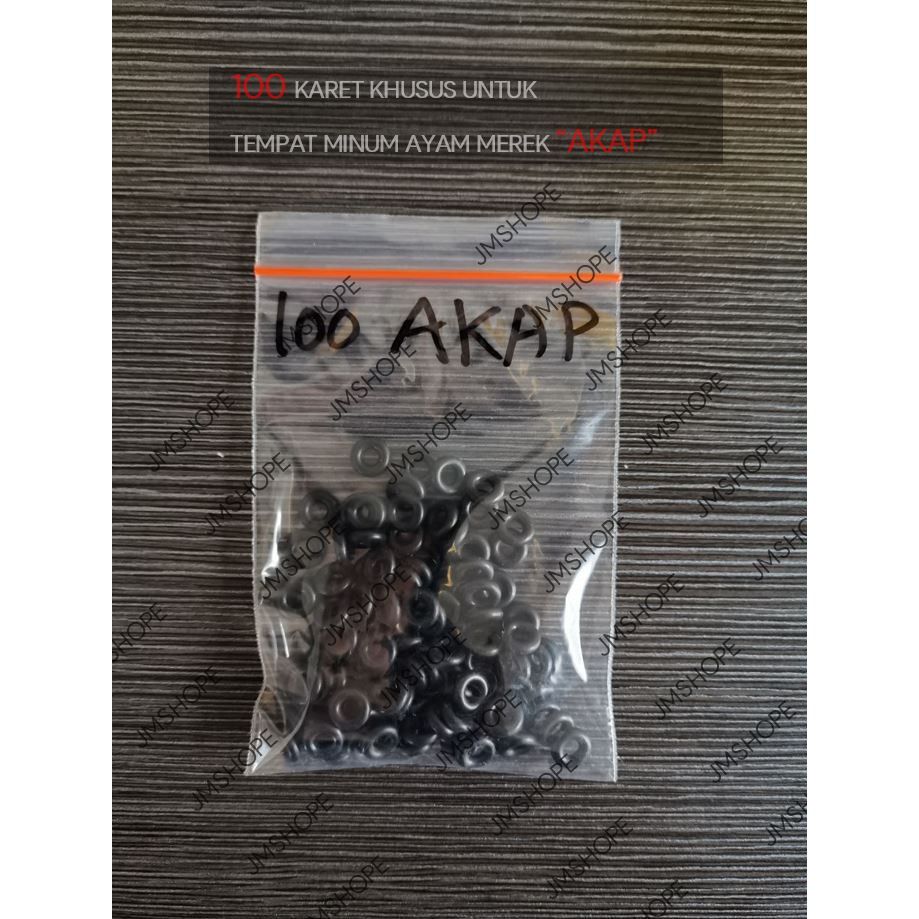 Jual Paket 100 buah karet klep tempat minum ayam otomatis merek AKAP ...