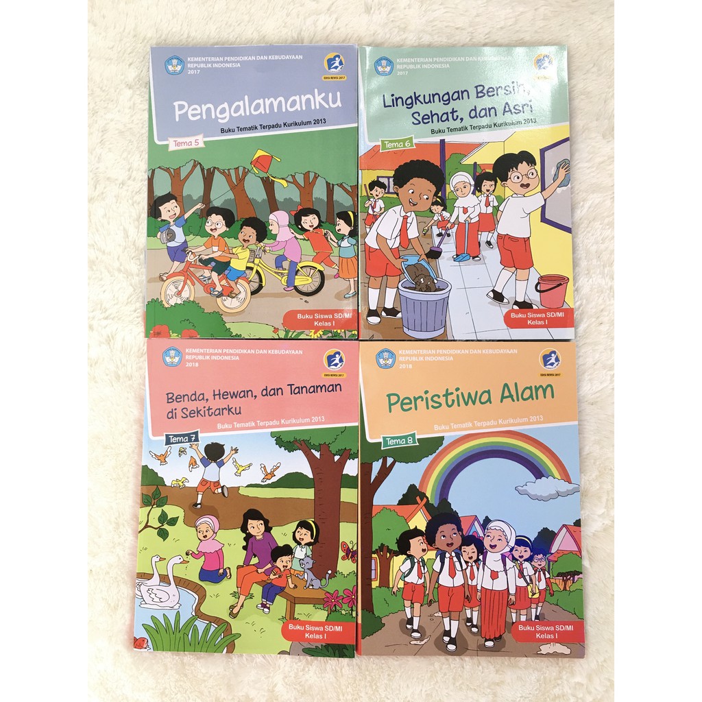 Jual Buku Tematik Kelas 1 Sd Tema 5 6 7 8 Edisi Revisi 2017 Shopee