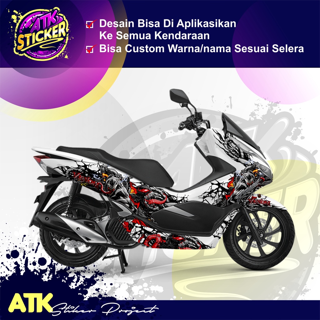 Jual TERMURAH!!!! Decal PCX Full Body 160 2021 Terbaru "Venom2" Stiker ...