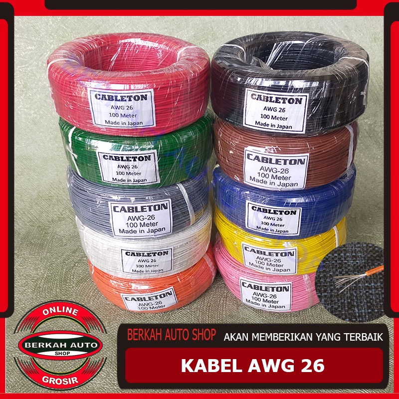 Jual Kabel awg 26 tembaga putih original jual per 1 meter | Shopee ...