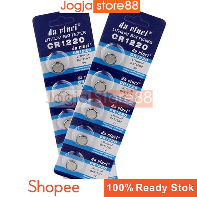 Jual Baterai Kancing | Lithium CR1220 3V (1 PCS) | Shopee Indonesia