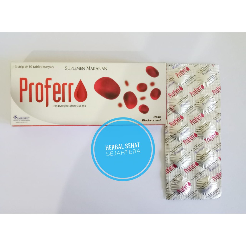 Jual PROFERRO Proferro proferro profero tablet kunyah - Penambah Darah ...