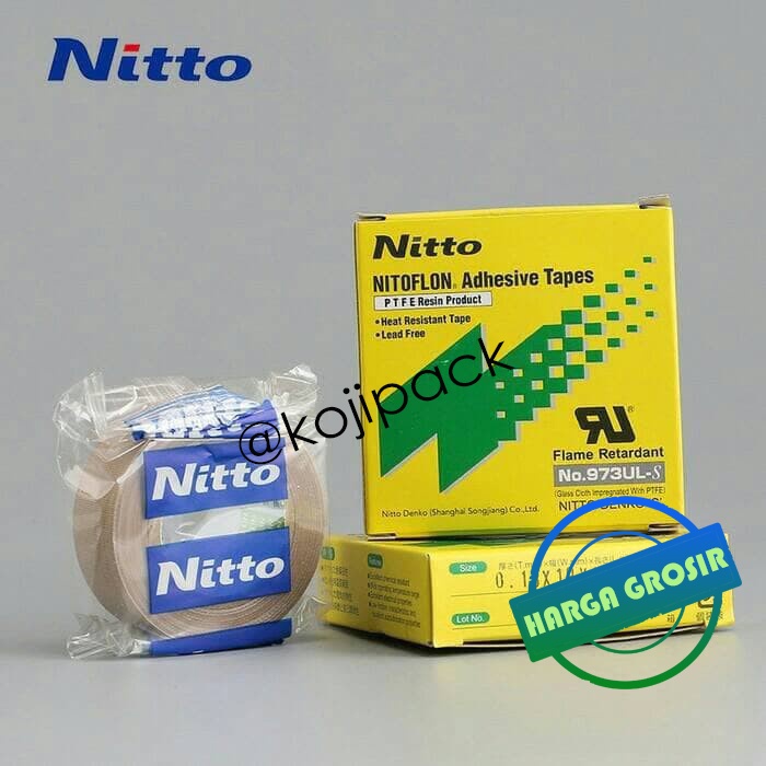 Jual Pita Lem Nitto Nitoflon Adhesive Tape 973UL-S ROLL pita teflon ...