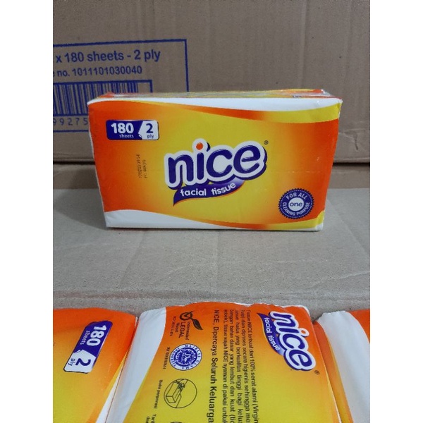 Jual Tissue Nice Facial Tissue 180 Sheet 2ply | Shopee Indonesia