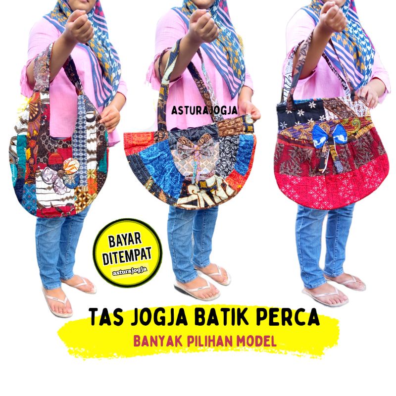 Jual AQE467 TAS BATIK WANITA KAIN PERCA OLEH OLEH JOGJA | Shopee Indonesia