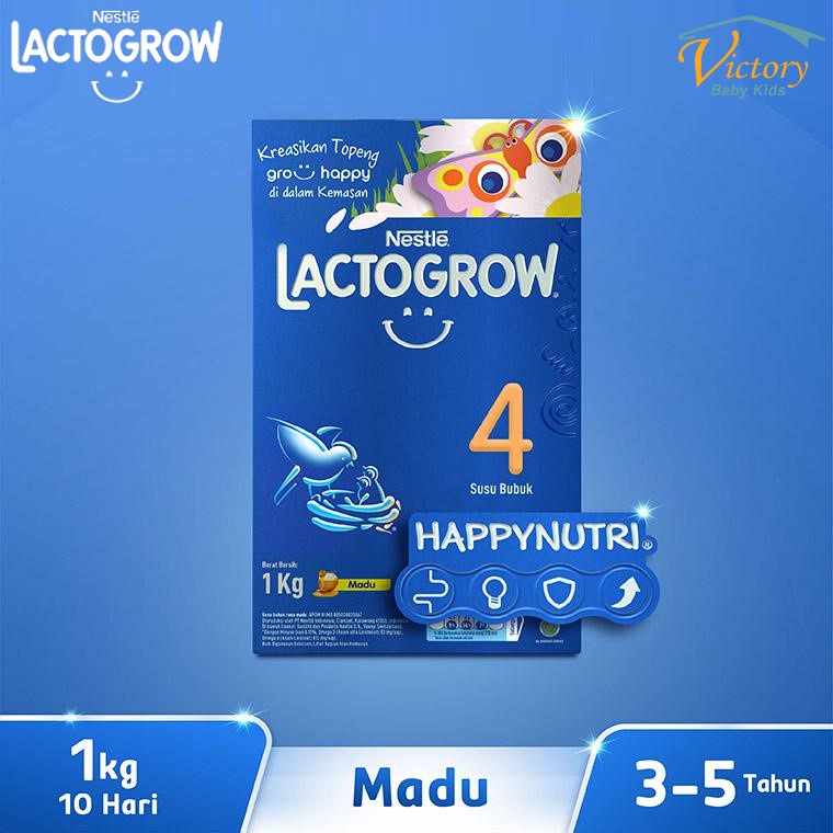 Jual Nestle Lactogrow 4 Susu Pertumbuhan Rasa Madu 3-5 Tahun Box 1 Kg ...