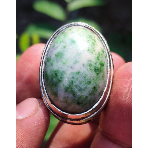 Jual Cincin Batu Akik JADEITE JADE GIOK KEBUMEN Asli batuan alam ...