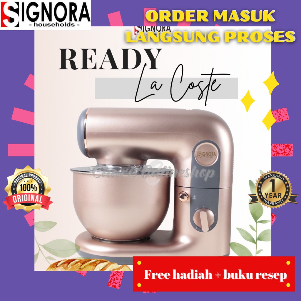 Jual SIGNORA - Standing Mixer La Coste Lacoste [AGEN RESMI JAKARTA ...