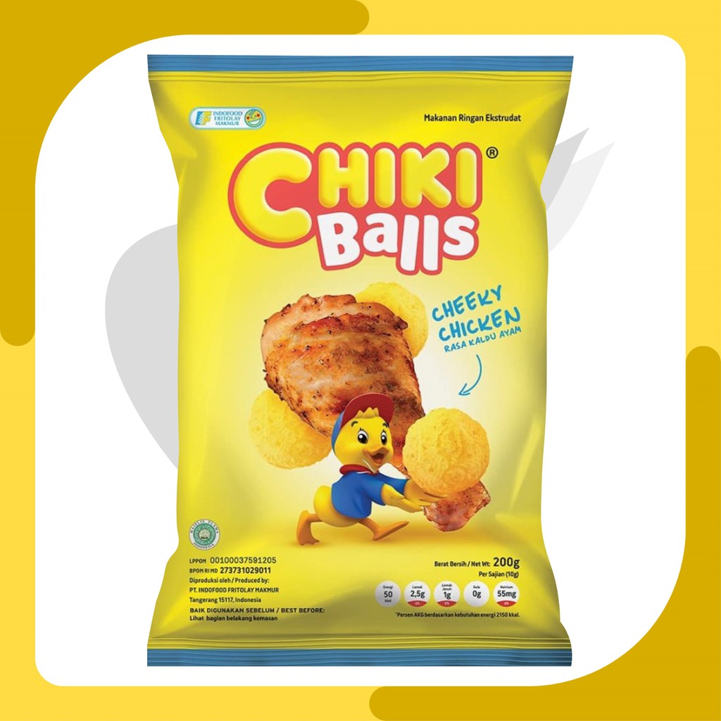 Jual Snack Camilan Chiki Balls Cheeky Chicken 200gr - Jumbo Party Pack ...