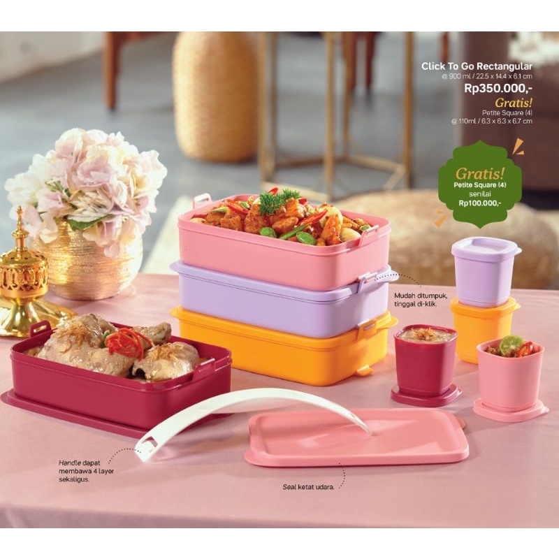Jual click to go Tupperware | Shopee Indonesia