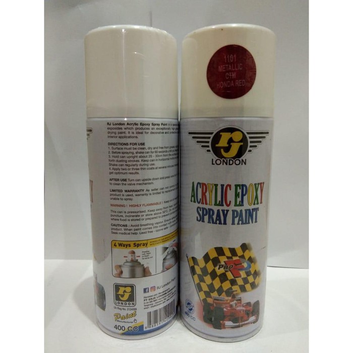 Jual RJ London 400 CC CTM Honda Red (1101) Spray Paint, Cat Semprot ...