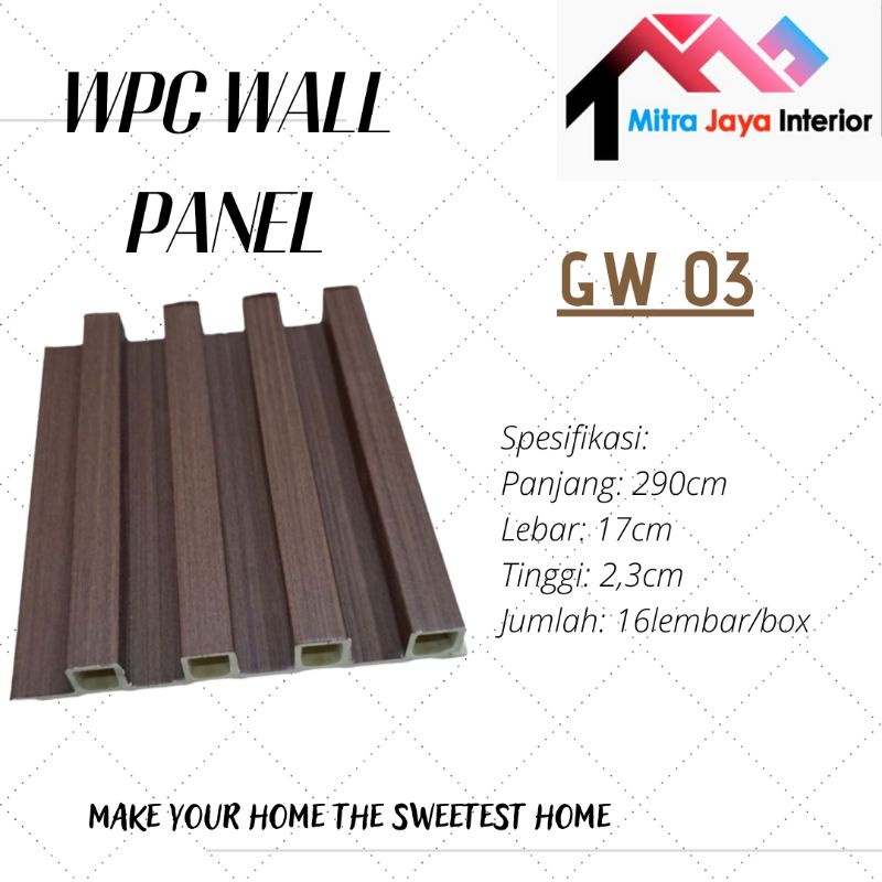 Jual WPC wall panel partisi dinding lebar 15cm/batang | Shopee Indonesia