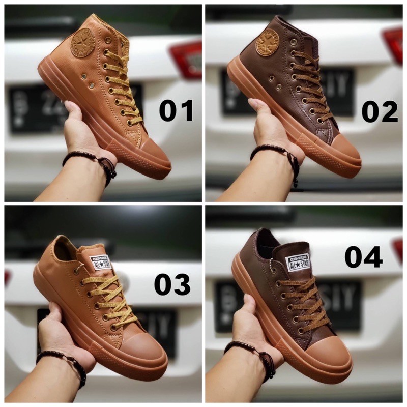 sepatu converse kulit import made in vietnam high quality | Shopee ...