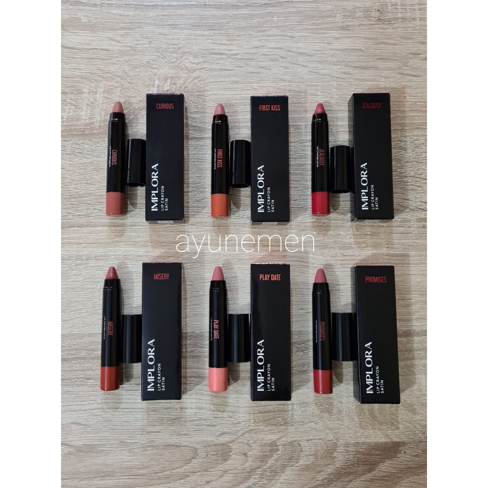 Jual IMPLORA LIP CRAYON SATIN / IMPLORA LIP CRAYON / LIPSTIK | Shopee ...
