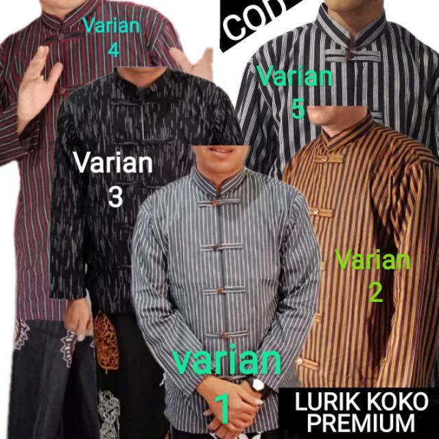 Surjan Lurik /Surjan koko/baju adat jawa/lurik jawa | Shopee Indonesia