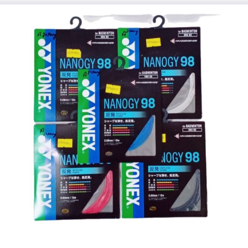 Jual Tali Raket / Senar Badminton Yonex NANOGY BG 98 JAPAN Original ...