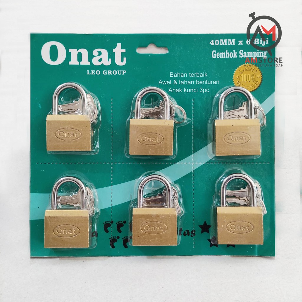 Jual Gembok Kunci Samping Onat 40mm dan 30mm | Shopee Indonesia