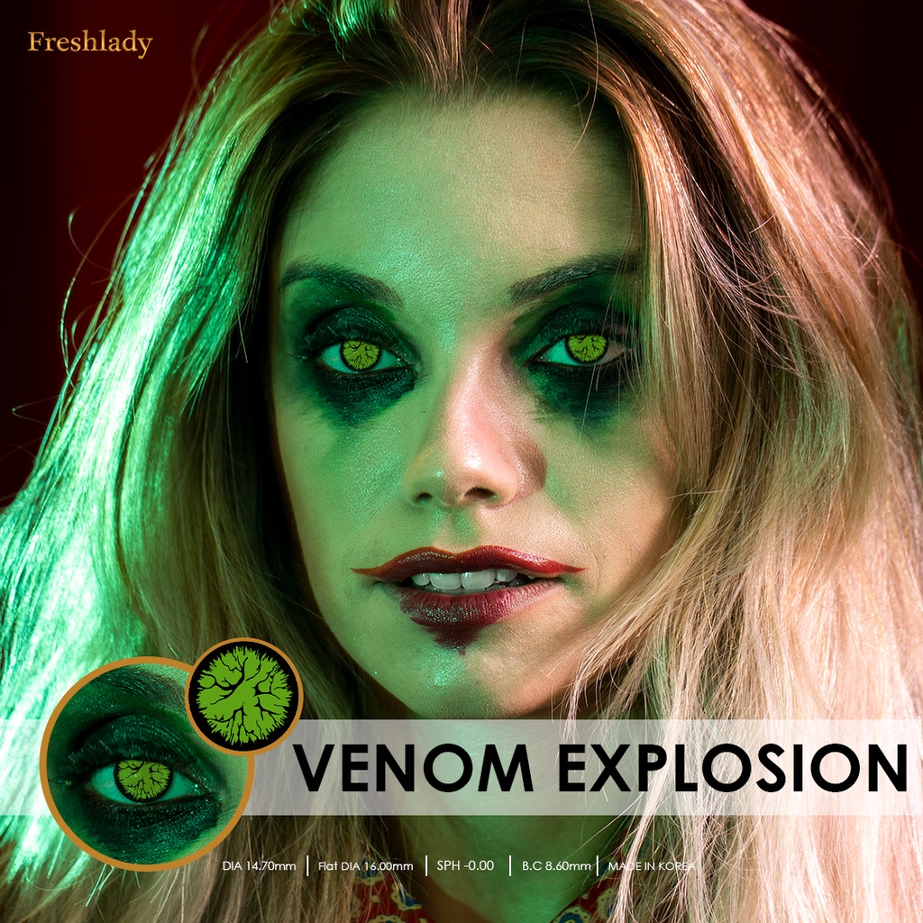 Jual FRESHLADY Softlens Crazy Lens Venom Explosion - Cosplay Halloween ...