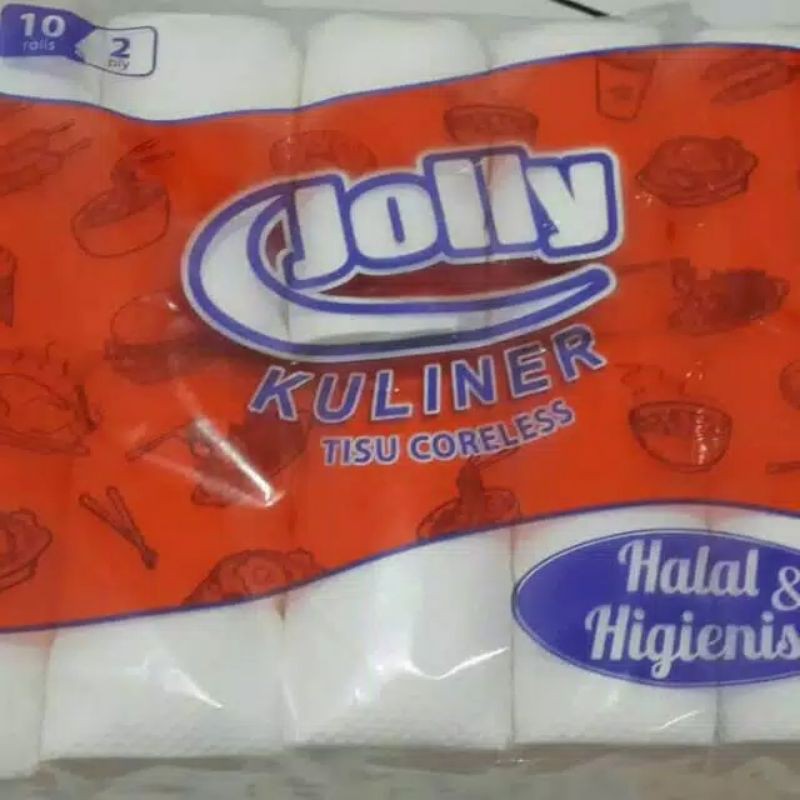 Jual tissue jolly kuliner tisu coreless isi 10 rolls | Shopee Indonesia