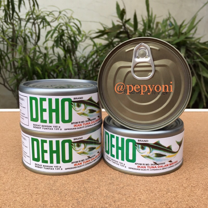 Jual DEHO - Tuna Kaleng / Ikan Tuna dalam Kemasan / Chunk Light Tuna in ...