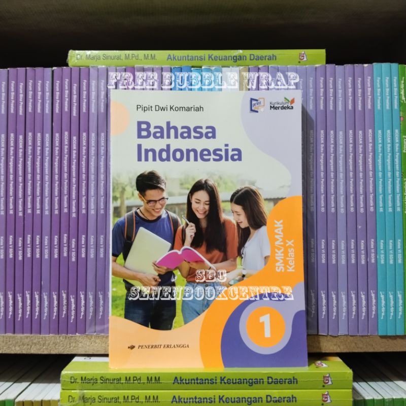 Jual Buku Bahasa Indonesia Kelas 1/X 10 SMK Erlangga Kurikulum Merdeka | Shopee Indonesia