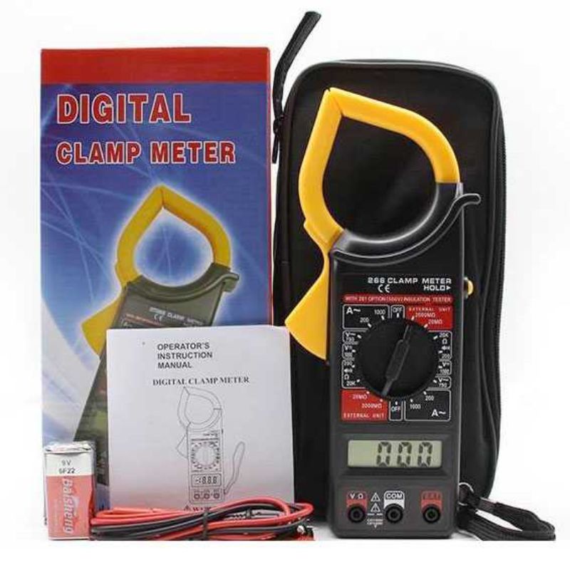 Jual Alat Pengukur Ampere Listrik Tang Ampere Digital Clamp DT-226 ...