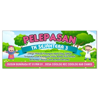 Jual Spanduk Banner Backdrop Background Perpisahan Pelepasan | Shopee ...