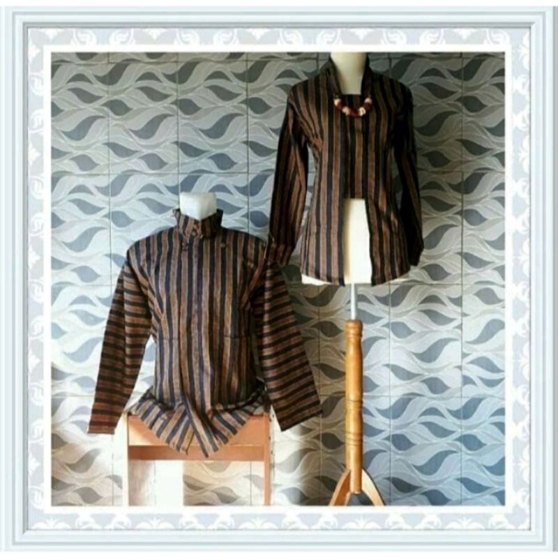 Jual BAJU ADAT JAWA | COUPLE SURJAN LURIK | LURIK COWOK | LURIK CEWEK | Shopee Indonesia