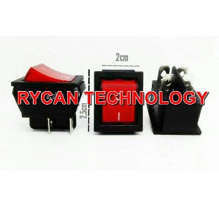Jual SAKLAR ROCKET SWITCH BESAR POWER SWITCH 4 PIN MERAH | Shopee Indonesia