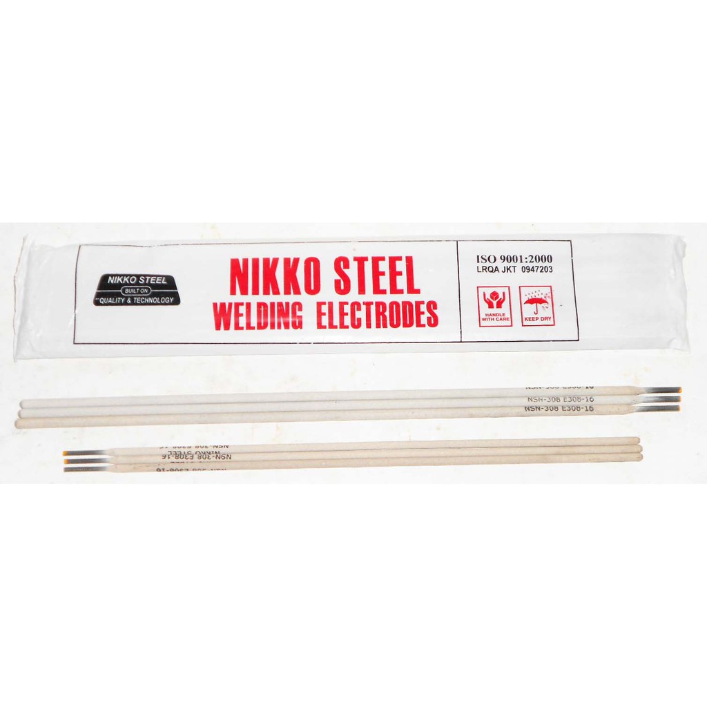 Jual KAWAT LAS ELEKTRODA STAINLESS NIKKO STEEL NSN308 3,2 MM ISI 1 KG PER PACK | Shopee Indonesia